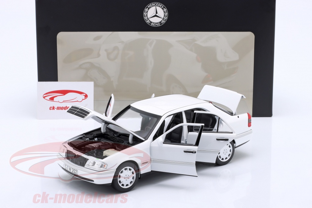 Norev 1:18 Mercedes-Benz C200 (W202) year 1993-1996 polar white ...