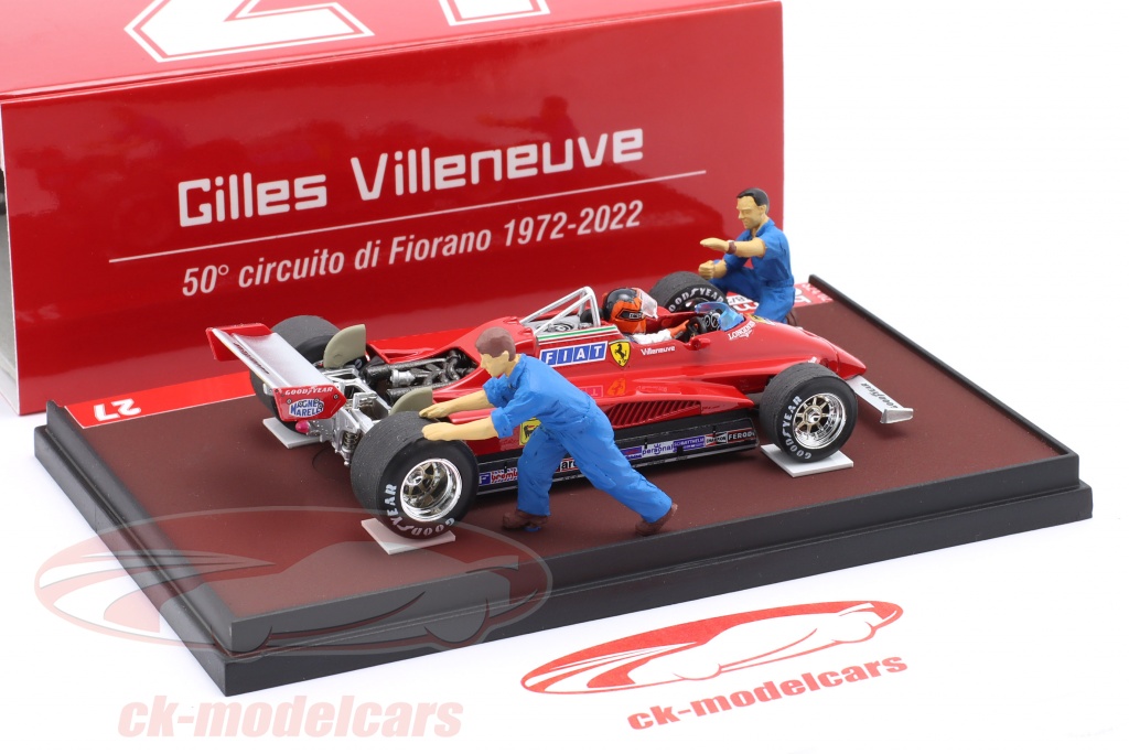 Brumm 1:43 Gilles Villeneuve Ferrari 126C Turbo #27 Test Fiorano ...