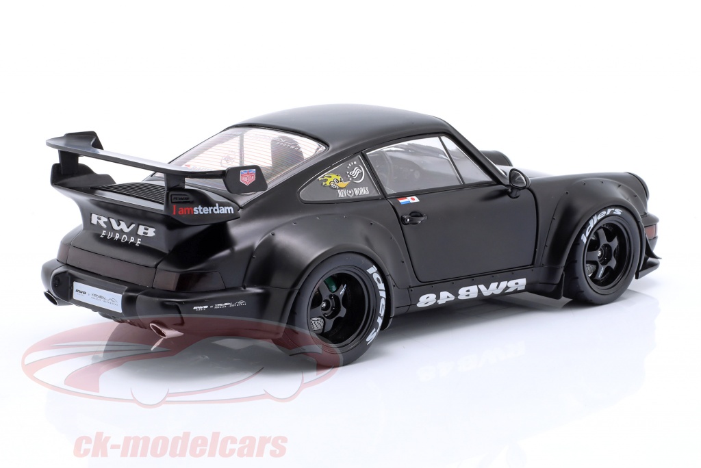 Solido 1:18 Porsche 911 (964) RWB Rauh-Welt Darth Vader 2016 aburrido ...