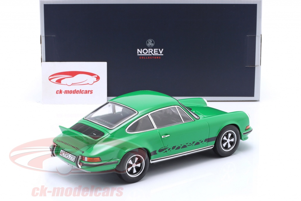 Norev 1:18 Porsche 911 RS Touring 建設年 1973 緑 187680 モデル 車 187680 ...
