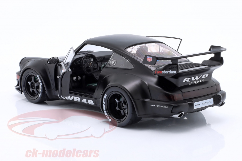 Solido 1:18 Porsche 911 (964) RWB Rauh-Welt Darth Vader 2016 aburrido ...