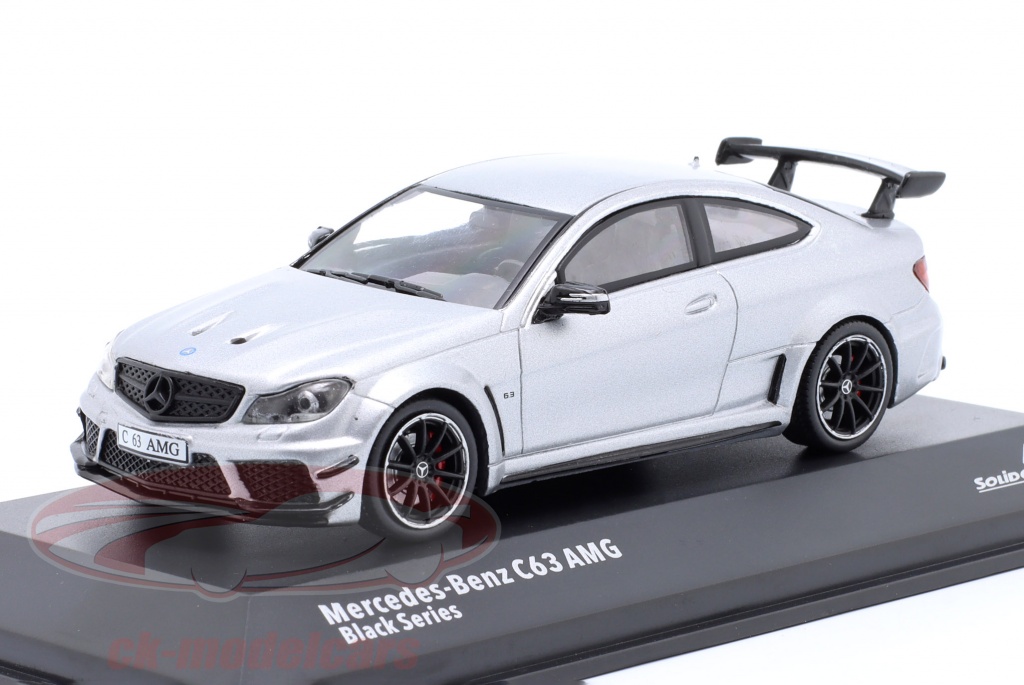 Solido 1:43 Mercedes-Benz C63 AMG Black Series 建設年 2011 マットグレー S4311604 ...