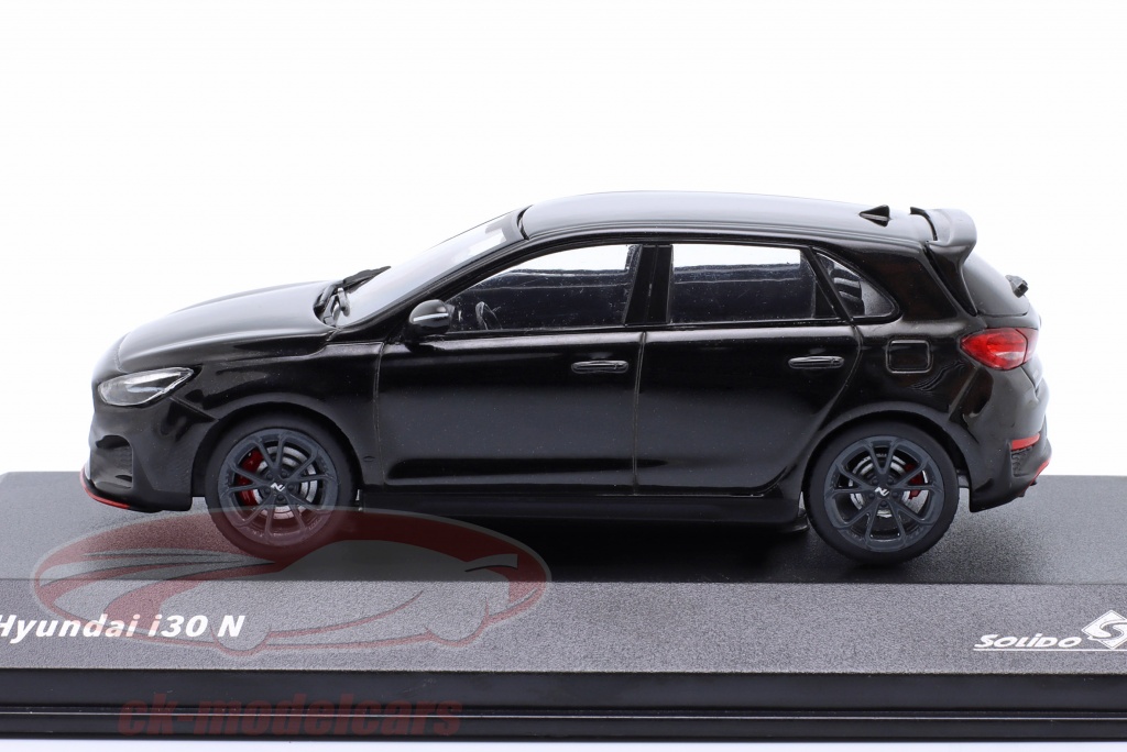 Solido 1:43 Hyundai i30 N year 2022 phantom black S4314402 model car ...