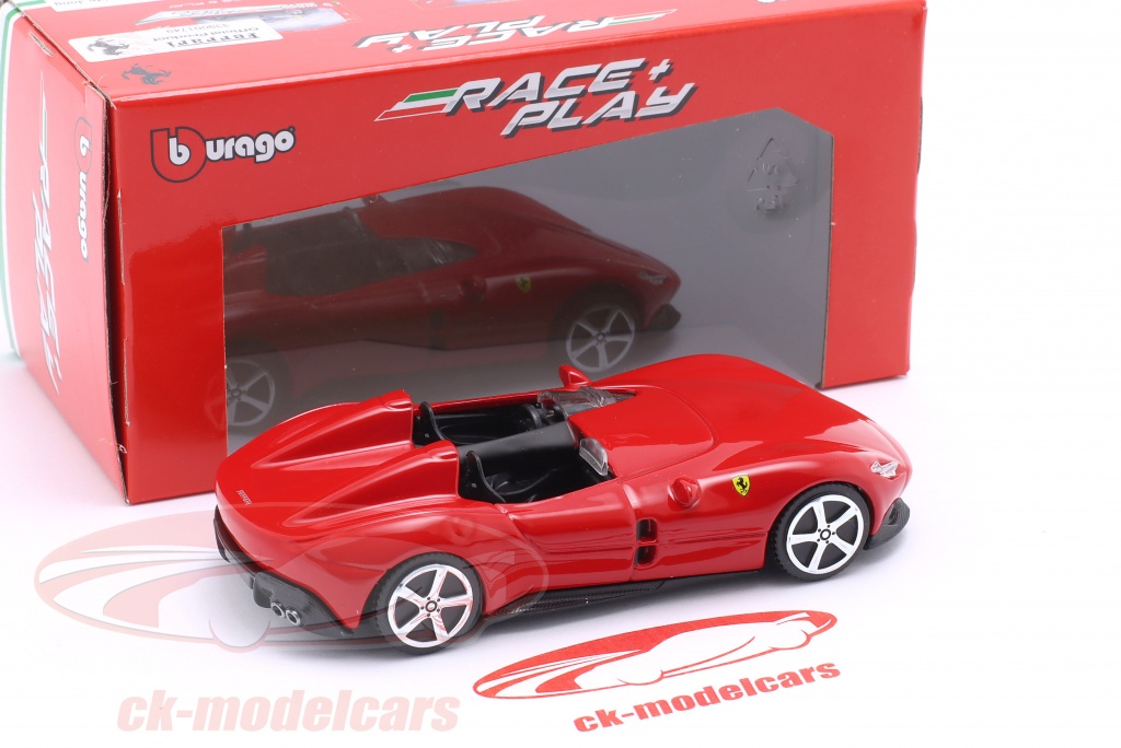 Bburago 1:43 Ferrari Monza SP2 year 2018 red 18-36049 model car 18 ...