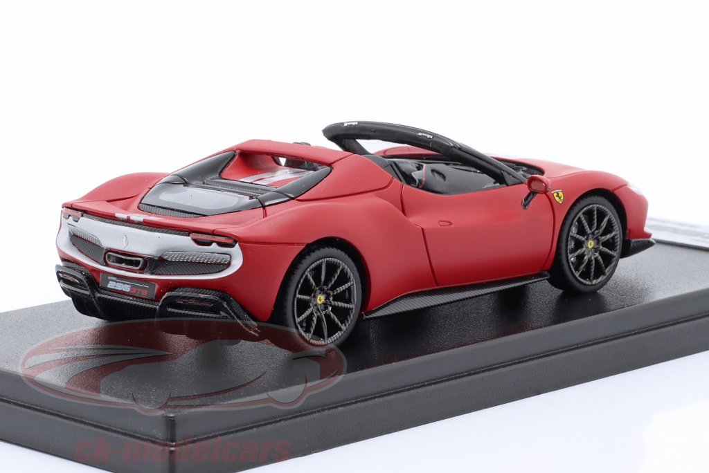 Ferrari 296 GTS Spider Assetto Fiorano 2022 赤 / 銀 1:43 LookSmart LS538G モデル 車 LS538G