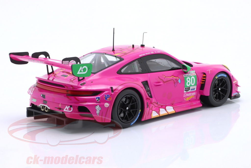 Ixo 1:18 Porsche 911 (992) GT3 R #80 Race Virginia IMSA 2023 ROXY AO ...