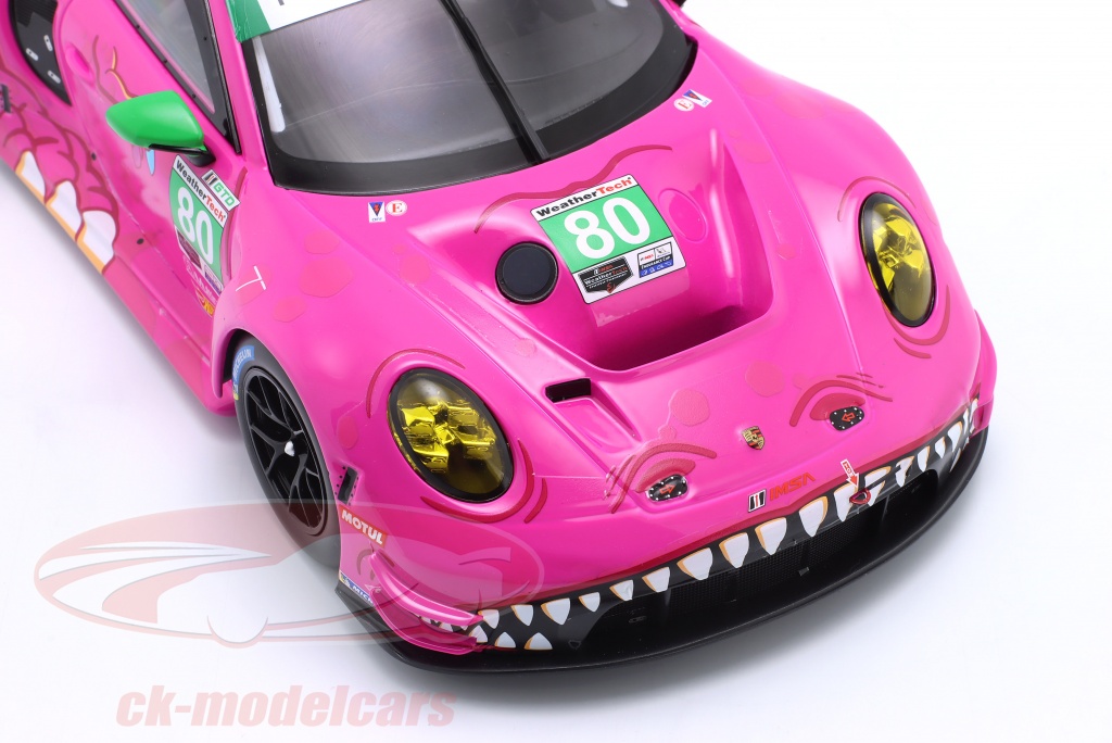 Ixo 1:18 Porsche 911 (992) GT3 R #80 Race Virginia IMSA 2023 ROXY AO ...