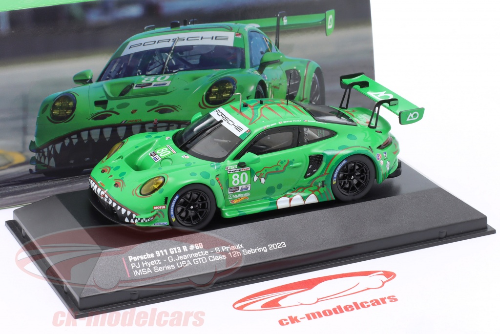 Ixo 1:43 Porsche 911 (992) GT3 R #80 12h Sebring IMSA 2023 REXY AO ...