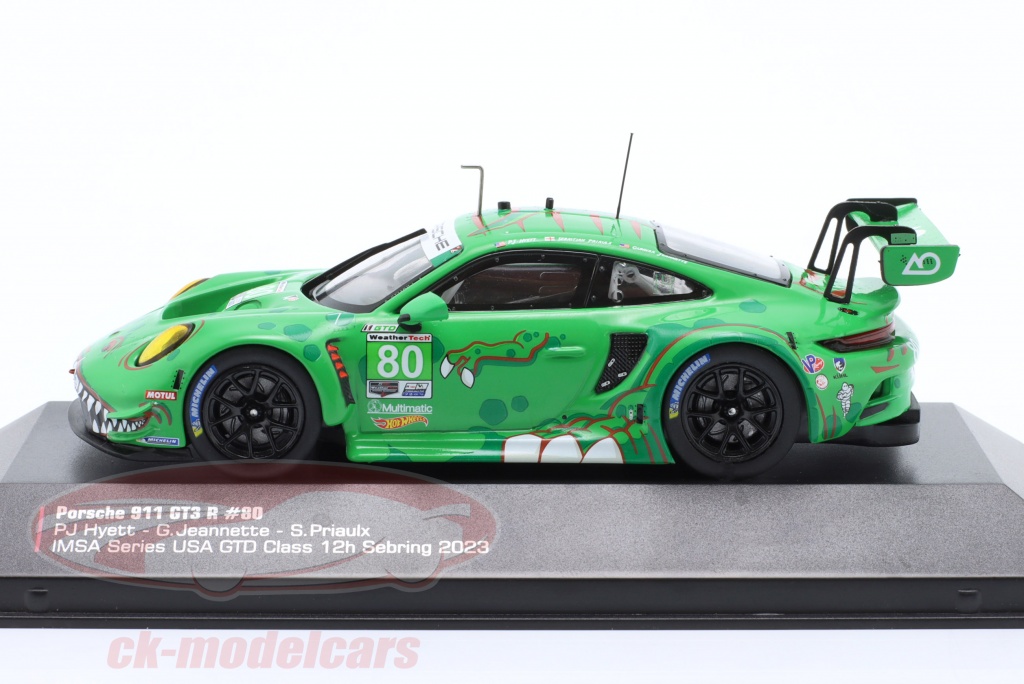 Ixo 1:43 Porsche 911 (992) GT3 R #80 12h Sebring IMSA 2023 REXY AO ...