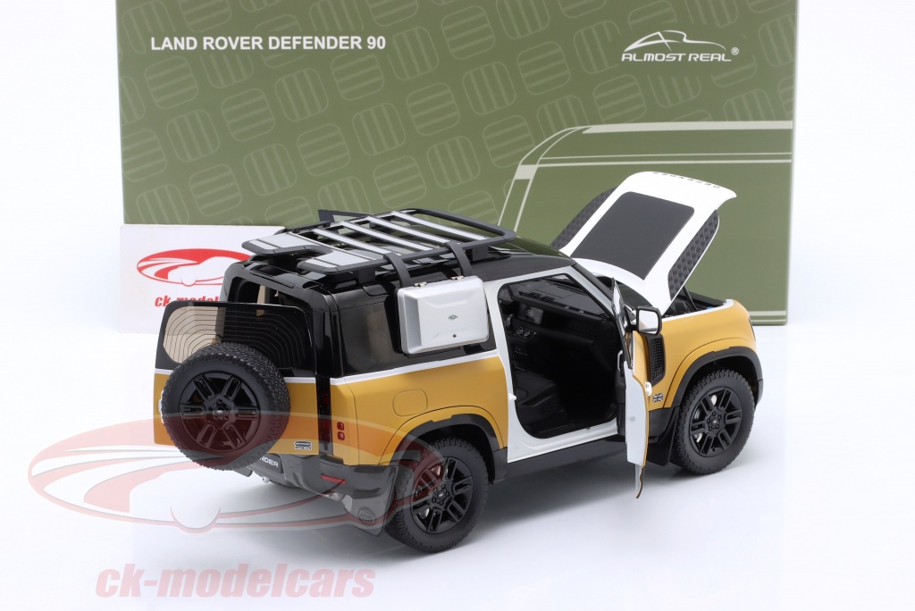 Almost Real 1:18 Land Rover Defender 90 Trofeo edición 2023 amarillo ...