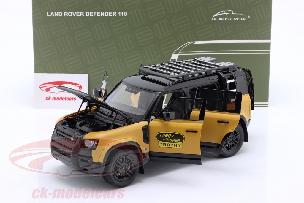 Almost Real 1:18 Land Rover Defender 110 Trofeo edición 2022 amarillo ...
