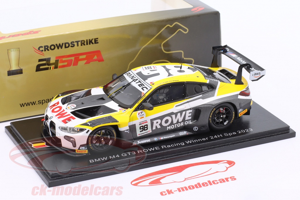 Spark 1:43 BMW M4 GT3 #98 Winner 24h Spa 2023 Rowe Racing 43SPA2023 ...