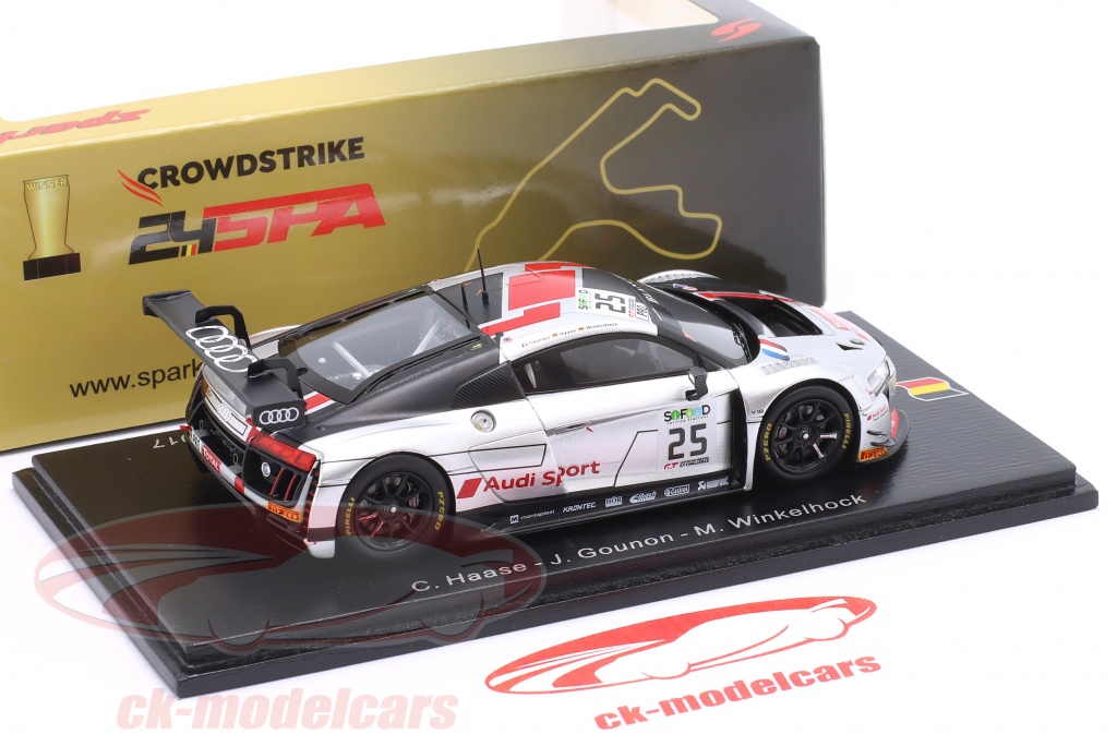 Spark 1:43 Audi R8 LMS #25 Sieger 24h Spa 2017 Haase, Gounon ...