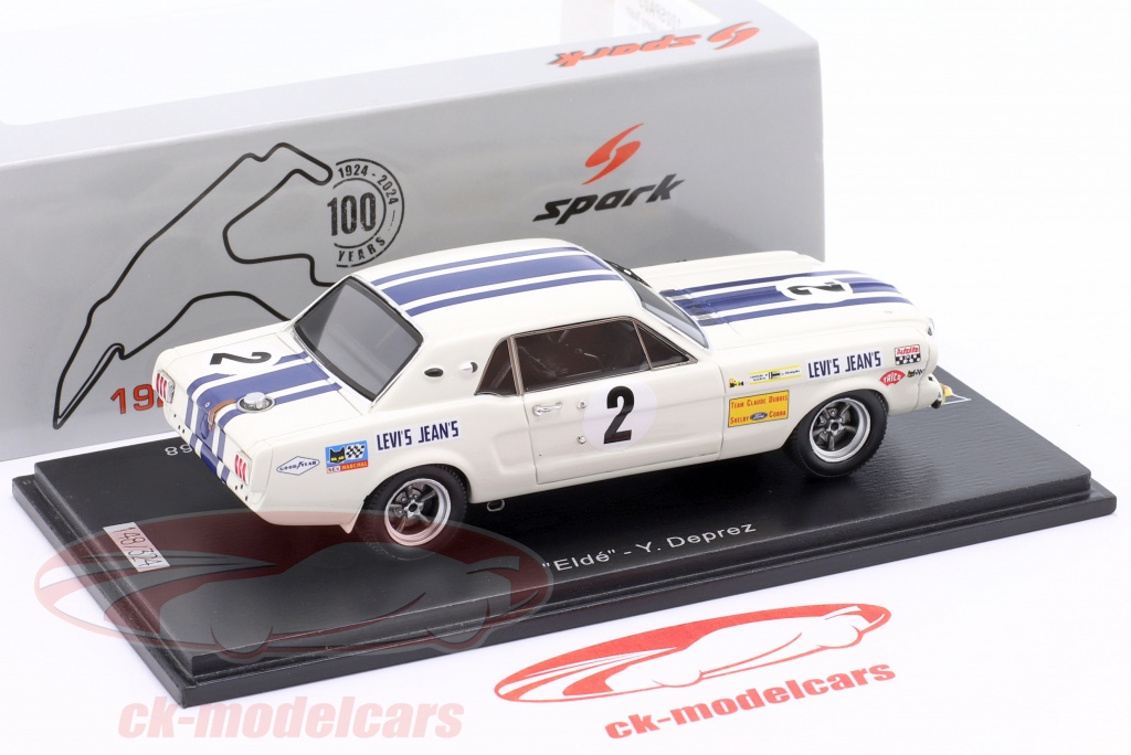 Spark 1:43 Ford Mustang #2 2nd 24h Spa 1968 Elde, Duprez 100SPA03 ...