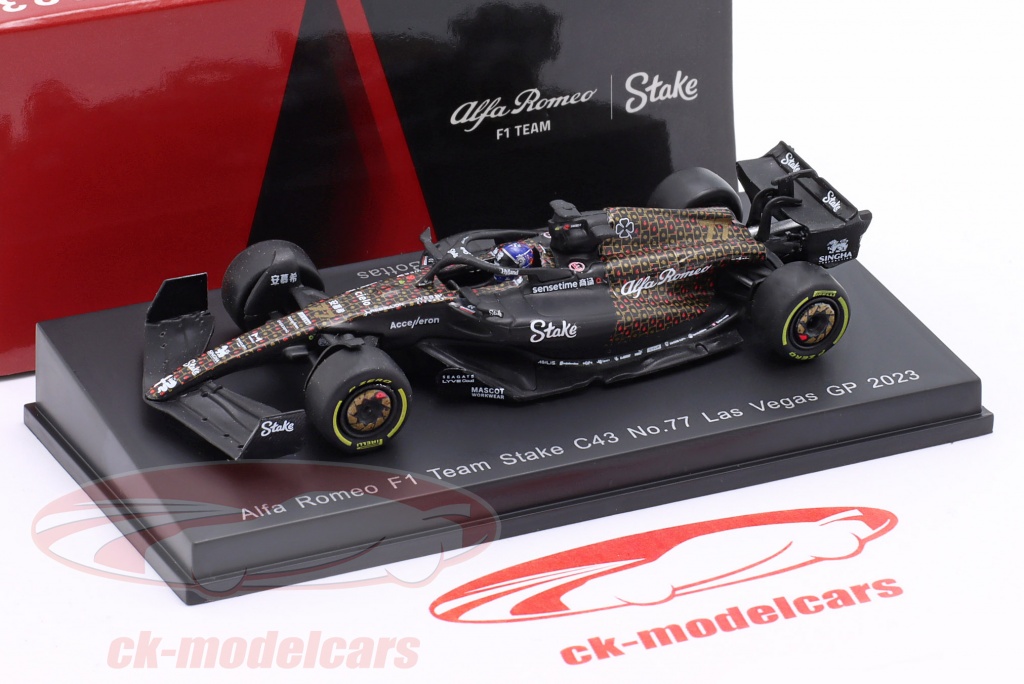 Spark 1:64 Valtteri Bottas Alfa Romeo C43 #77 Las Vegas GP Formel 1 ...