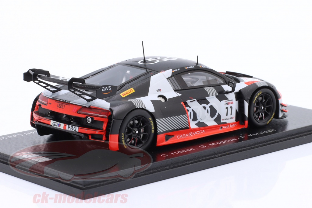 Spark 1:43 Audi R8 LMS GT3 Evo II #11 8ème 24h Spa 2023 Audi Sport Team Comtoyou SB705 modèle ...