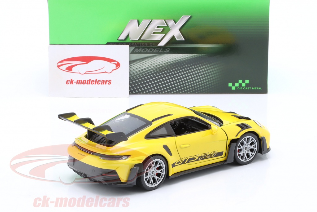Welly 1:24 Porsche 911 (992) GT3 RS year 2023 yellow 24122 model car ...