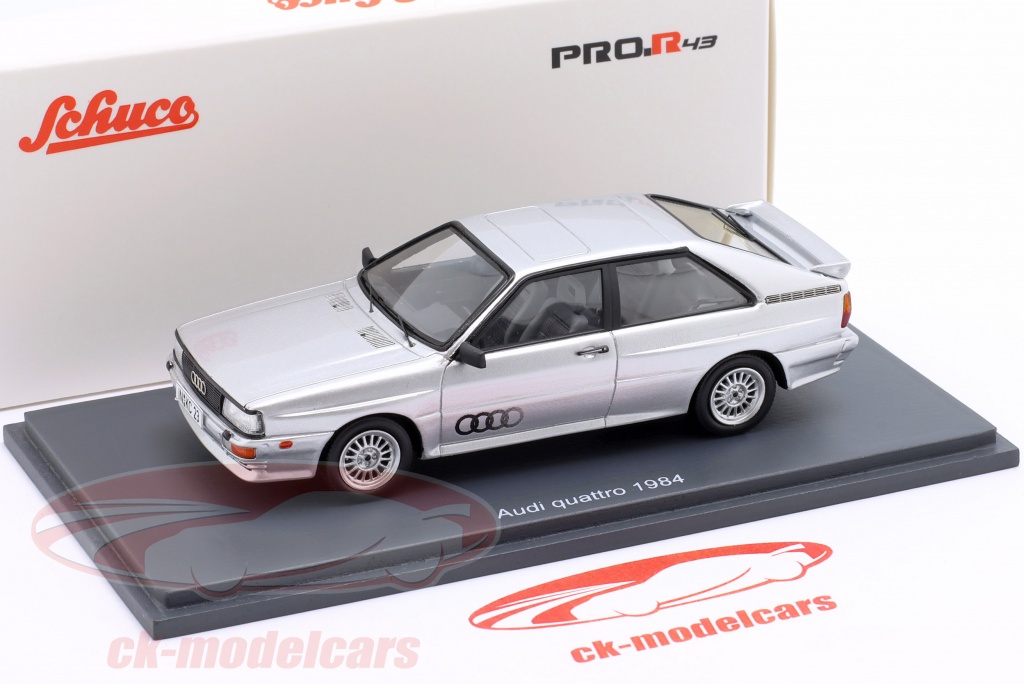 Schuco 1:43 Audi Quattro Construction year 1984 silver 450923500 model ...