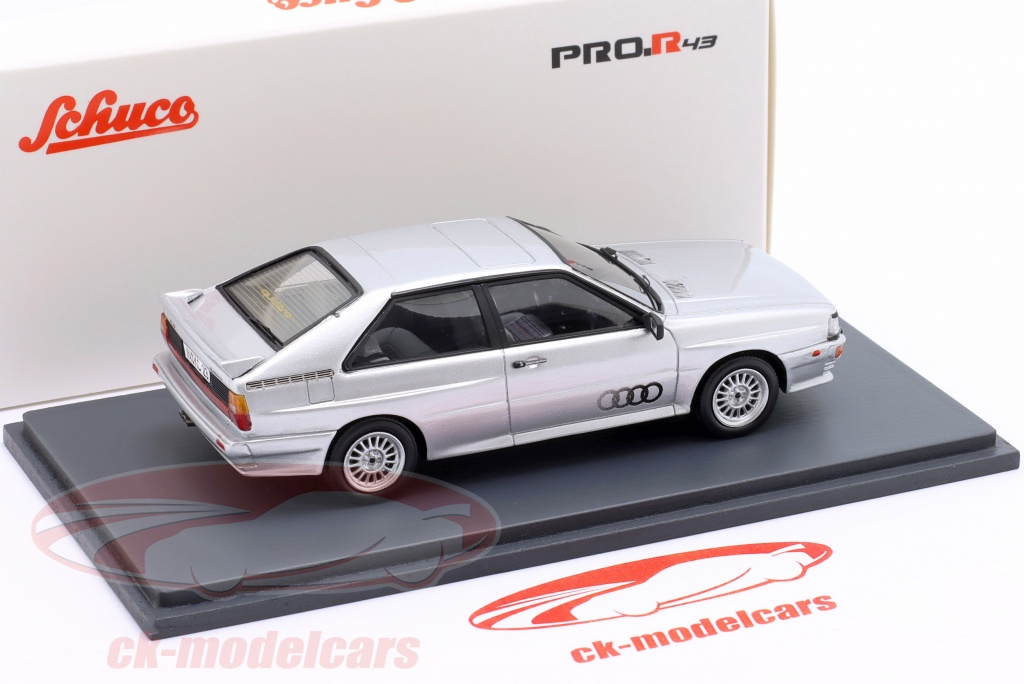 Schuco 1:43 Audi Quattro Construction year 1984 silver 450923500 model ...