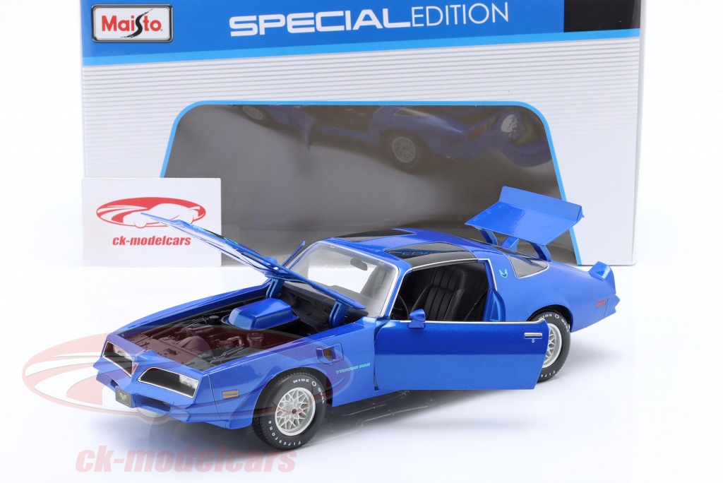 Maisto 1:18 Pontiac Firebird Trans Am Baujahr 1978 blau 31464BL ...