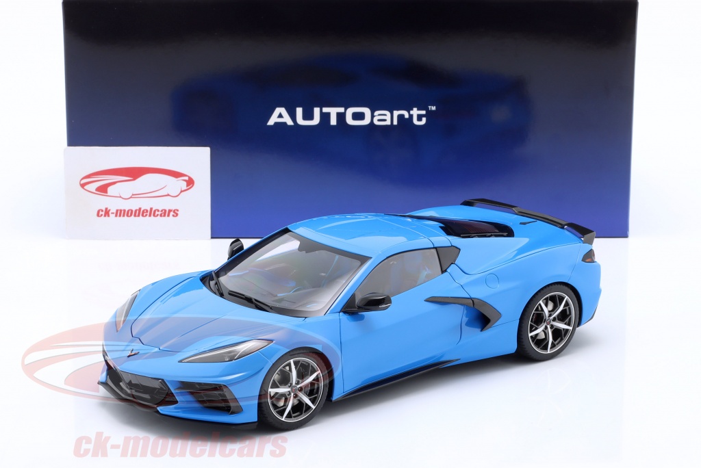 AUTOart 1:18 Chevrolet Corvette C8 Stingray Z51 year 2020 rapidblue ...