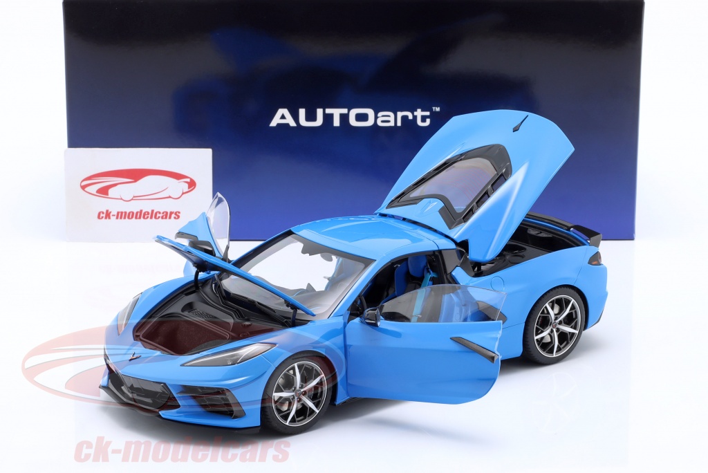 AUTOart 1:18 Chevrolet Corvette C8 Stingray Z51 year 2020 rapidblue ...