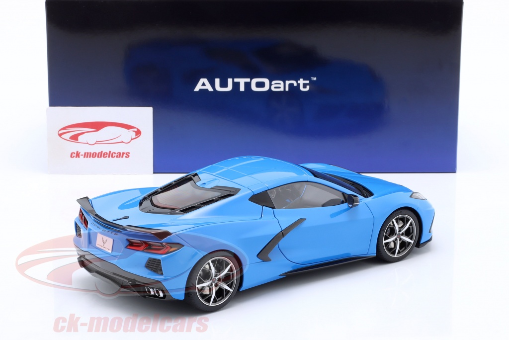 AUTOart 1:18 Chevrolet Corvette C8 Stingray Z51 year 2020 rapidblue ...