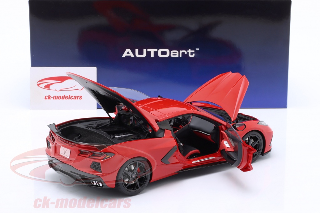 AUTOart 1:18 Chevrolet Corvette C8 アカエイ Z51 建設年 2020 トーチレッド 71282 モデル 車 71282 674110712827