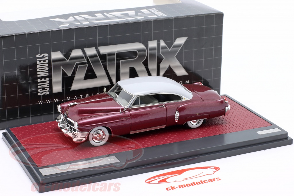 Matrix 1:43 Cadillac Coupe DeVille Show Car 建设年份 1949 红色的 金属的 MX50301 ...