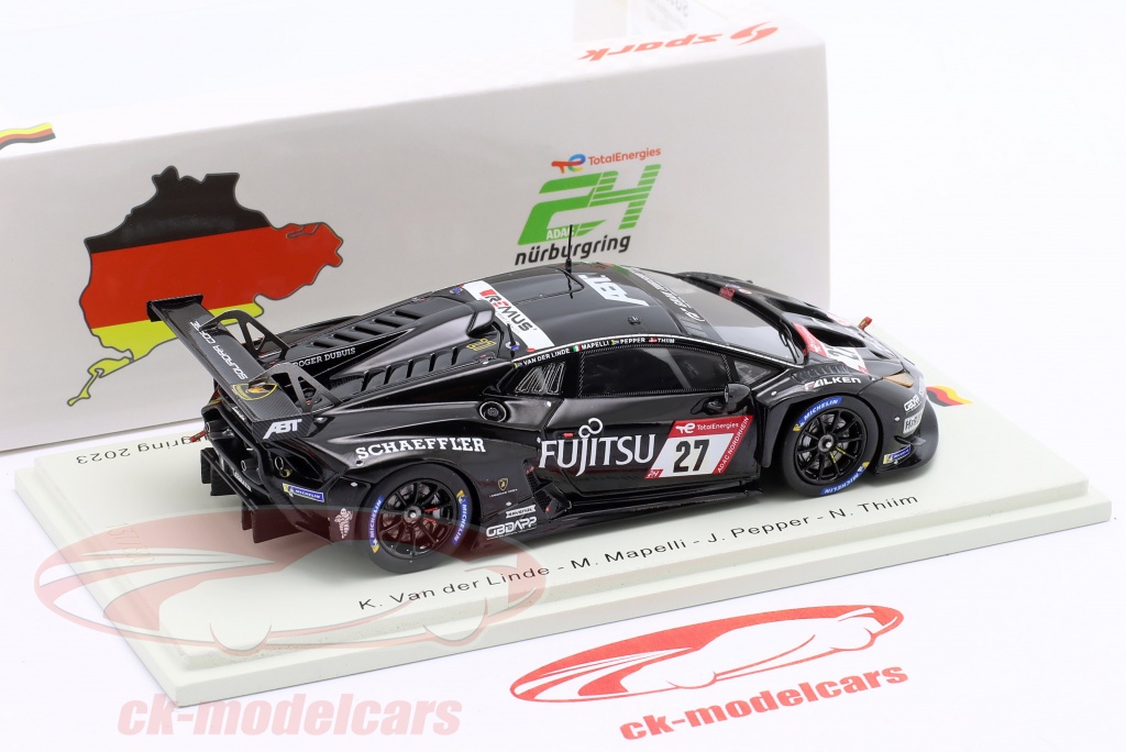 Spark 1:43 Lamborghini Huracan GT3 Evo2 #27 9ème 24h Nürburgring 2023 ...