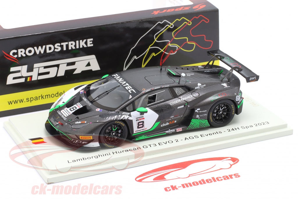 Spark 1:43 Lamborghini Huracán GT3 Evo2 #8 24h Spa 2023 AGS Events ...