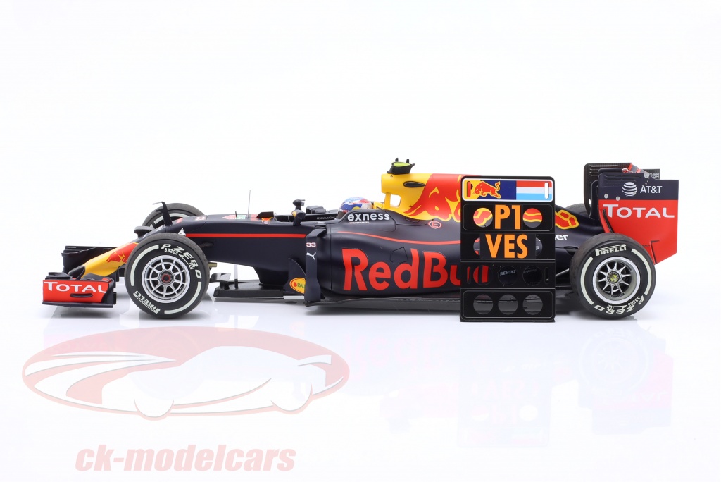 Minichamps 1:18 Max Verstappen Red Bull RB12 #33 First F1 Win スペイン GP 式 ...