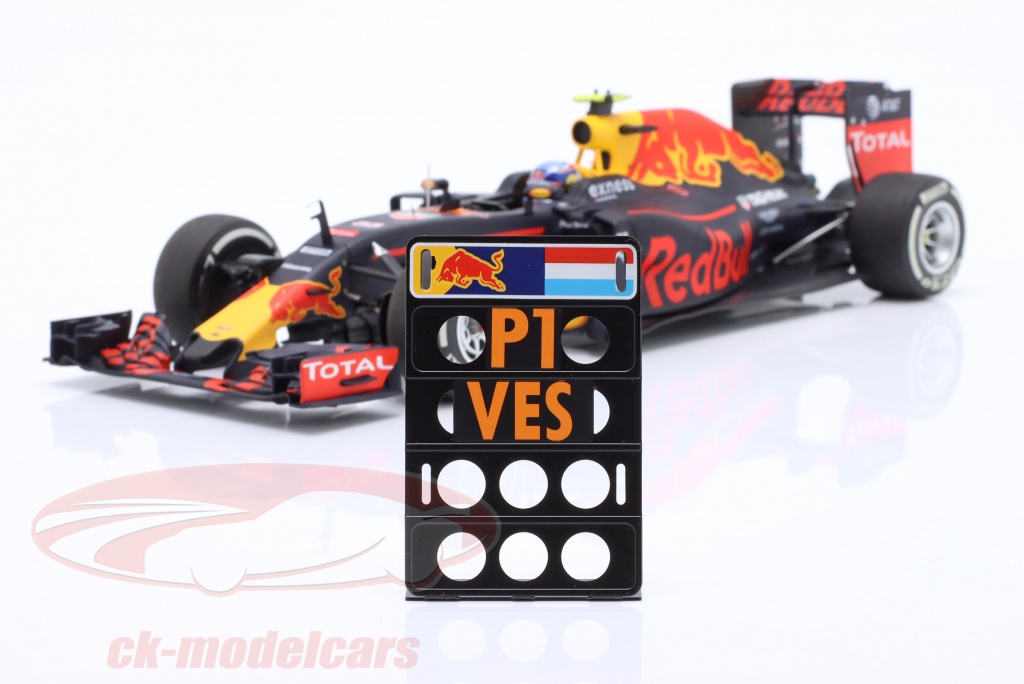 Minichamps 1:18 Max Verstappen Red Bull RB12 #33 First F1 Win Spanish ...