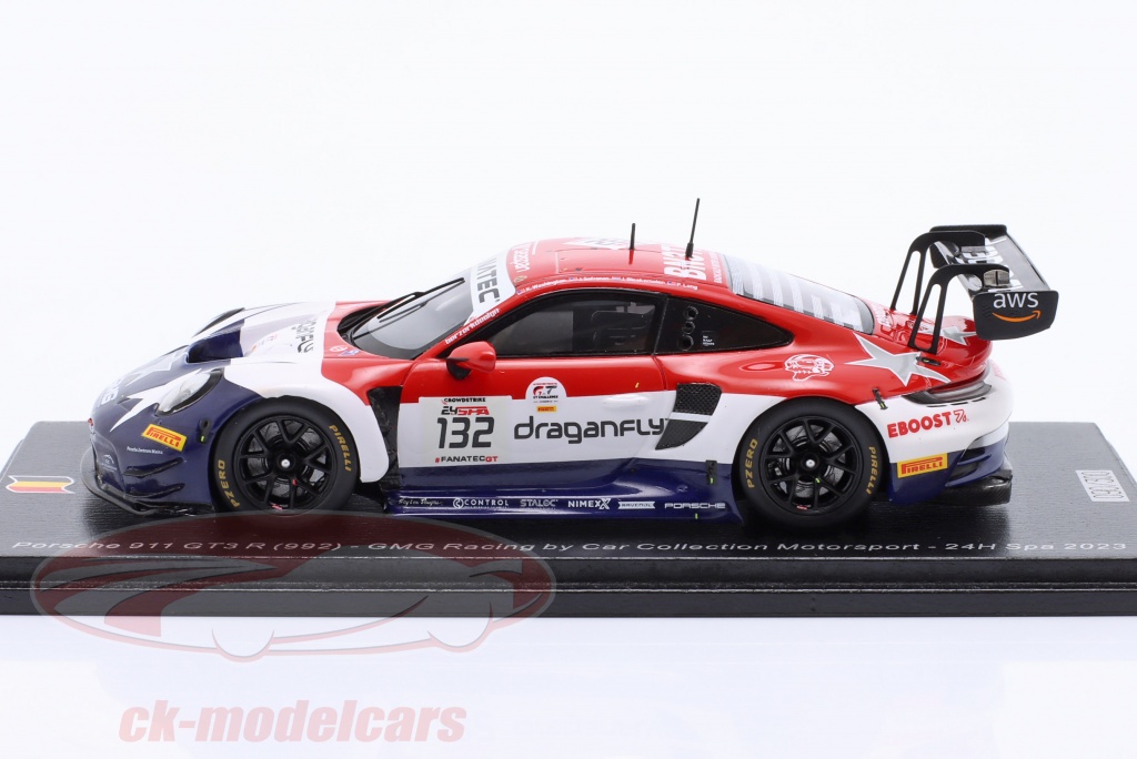 Spark 1:43 Porsche 911 (992) GT3 R #132 24h Spa 2023 GMG Racing Car ...