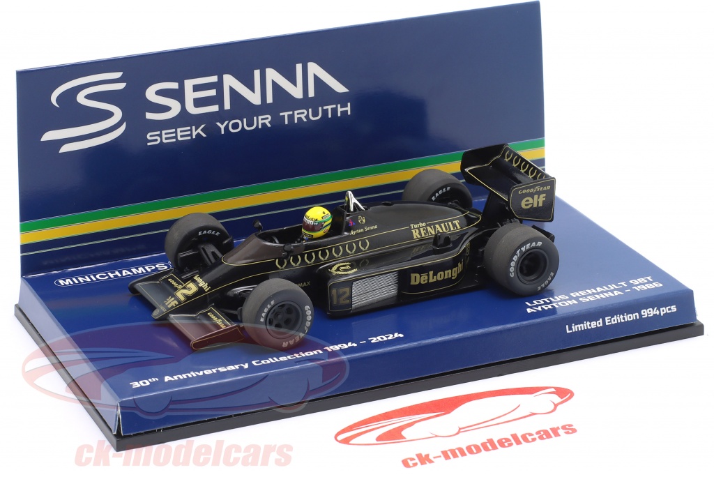 Minichamps 1:43 Ayrton Senna Lotus 98T Dirty Version #12 Formula 1 1986 ...