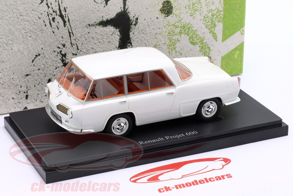 AutoCult 1:43 Renault Projet 600 year 1957 white 06061 model car 06061