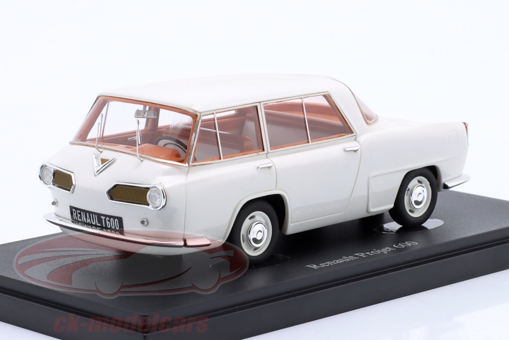 AutoCult 1:43 Renault Projet 600 建設年 1957 白 06061 モデル 車 06061