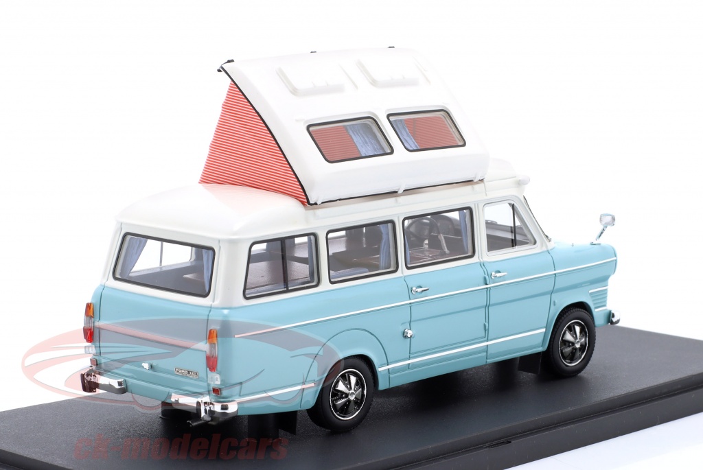 AutoCult 1:43 Ford Transit MK1 Camper year 1973 light blue 09020 model ...