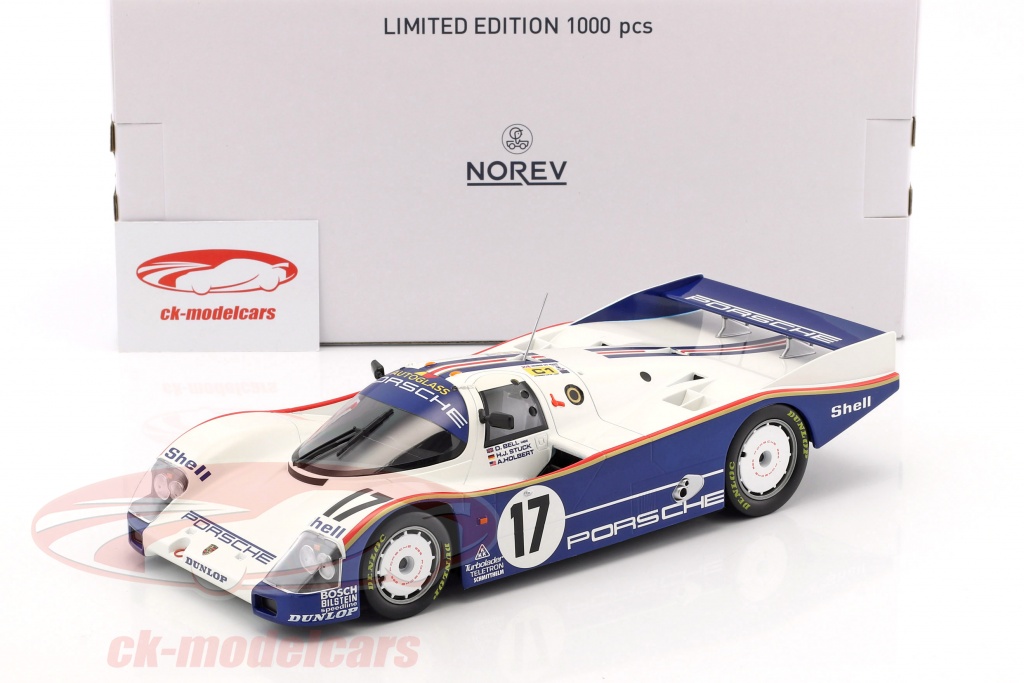 Norev 1:18 Porsche 962C #17 Winner 24h LeMans 1987 Stuck, Bell, Holbert Signature Edition ...