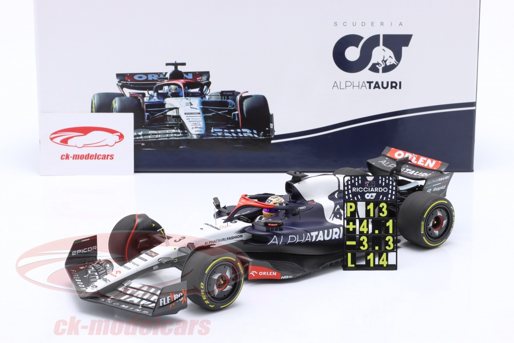 Minichamps 1:18 Daniel Ricciardo Alpha Tauri AT04 #3 Hungarian GP ...