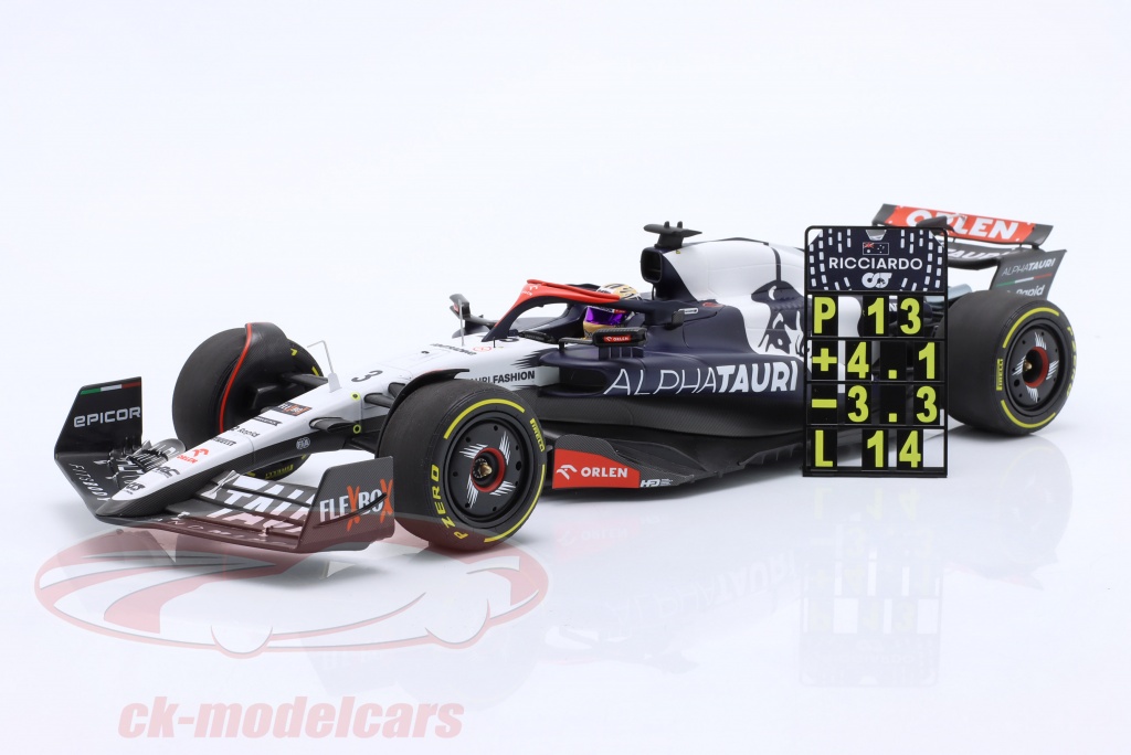 Minichamps 1:18 Daniel Ricciardo Alpha Tauri AT04 #3 Hungarian GP ...