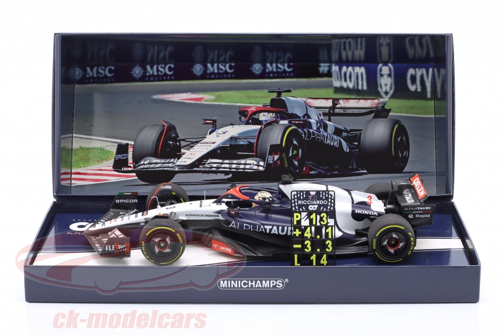 Minichamps 1:18 Daniel Ricciardo Alpha Tauri AT04 #3 Hungarian GP ...