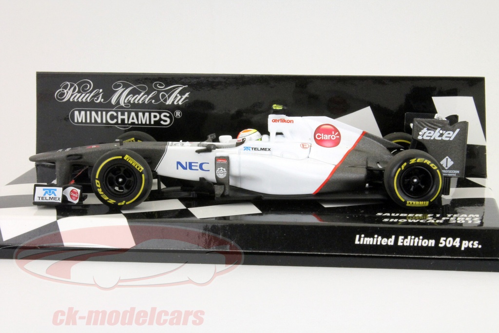 Minichamps 1:43 Sergio Perez Sauber C31 Showcar formula 1 2012 ...