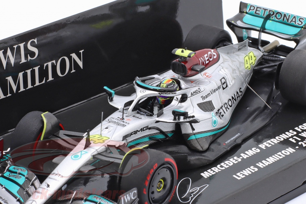 Minichamps 1:43 L. Hamilton Mercedes-AMG F1 W13 #44 2nd Hungarian GP ...