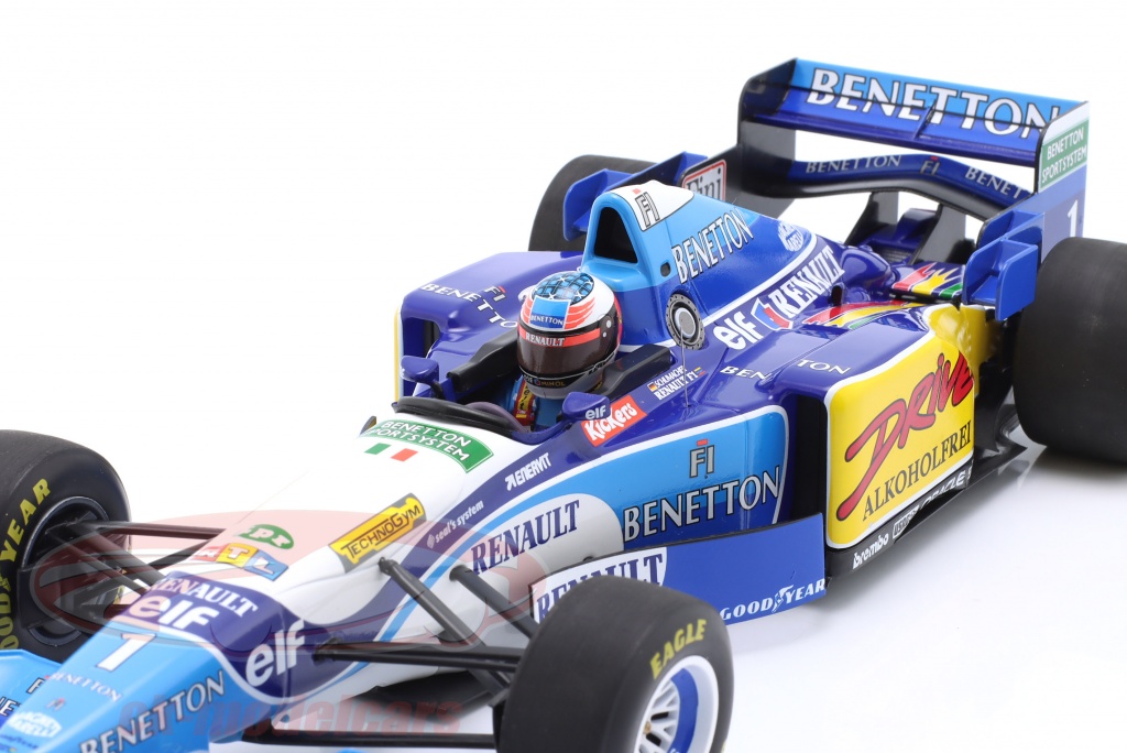 Minichamps 1:18 M. Schumacher Benetton B195 #1 Winner French GP Formula 1 World Champion 1995 ...