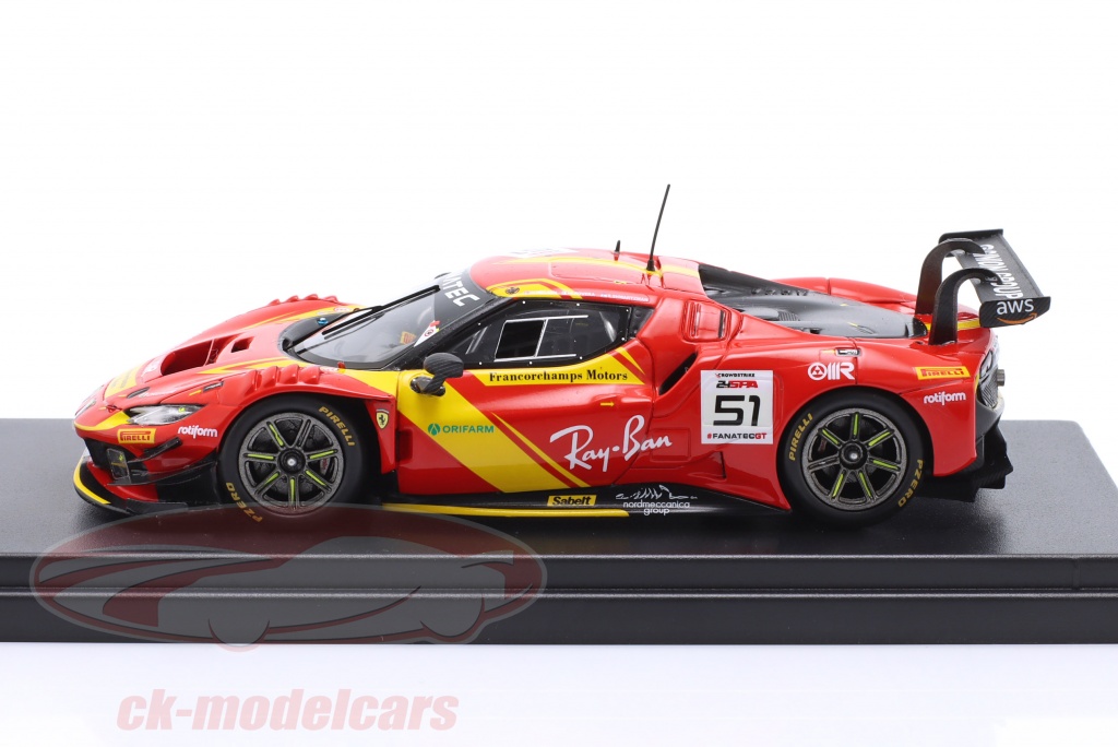 LookSmart 1:43 Ferrari 296 GT3 #51 24h Spa 2023 Nielsen, Rovera ...
