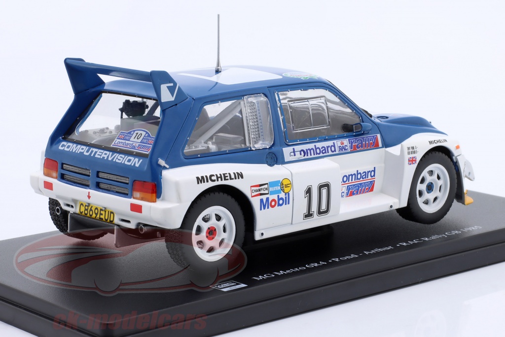 Altaya 1:24 MG Metro 6R4 #10 3rd Lombard RAC Rally 1985 Pond, Arthur ...