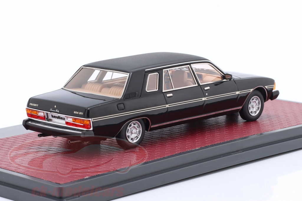 Matrix 1:43 Peugeot 604 Heuliez limousine year 1980 black MX41604-012 ...
