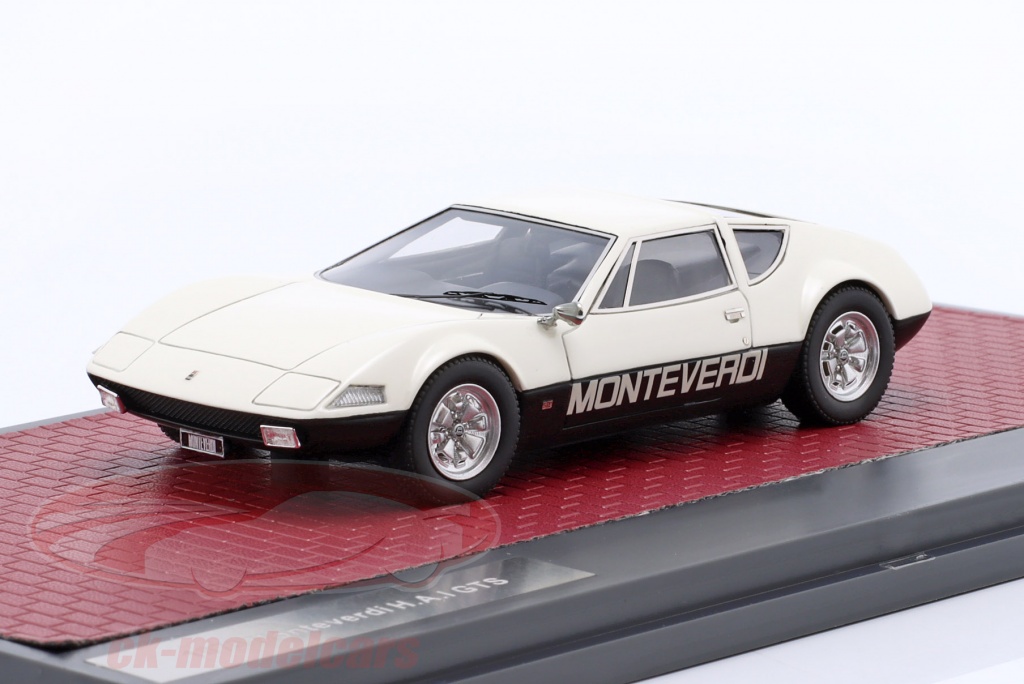 Matrix 1:43 Monteverdi Hai GTS 建設年 1973 白 / 黒 MX41308-033 モデル 車 MX41308-033 041308033000