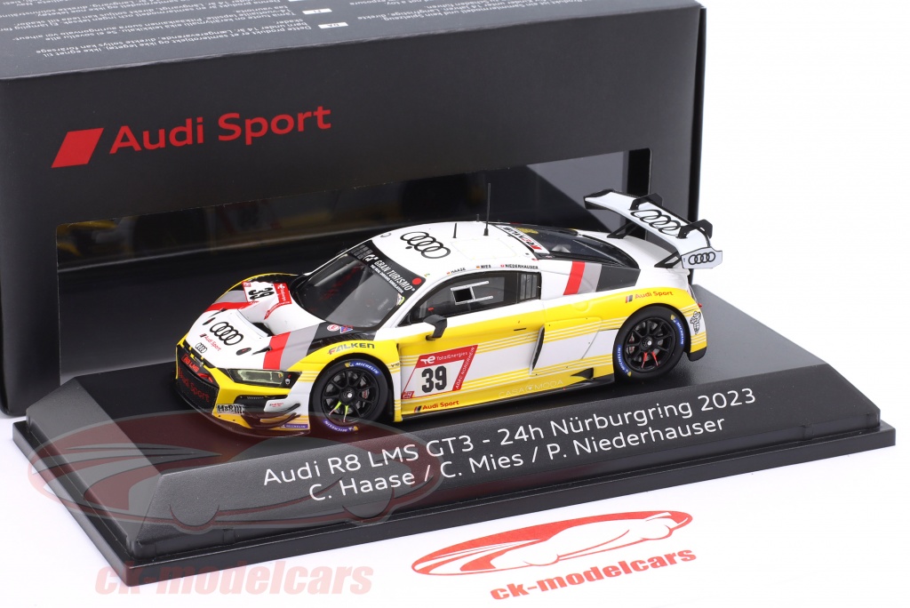 Spark 1:43 Audi R8 LMS GT3 evo II #39 6th 24h Nürburgring 2023 Team Land 5022300133 model car ...